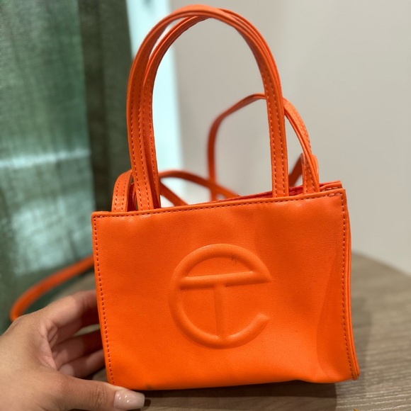 Telfar | Bags | Used Telfar Orange Mini Bag | Poshmark